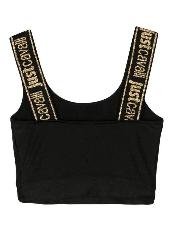 Just Cavalli Logo-plaque Cropped Top