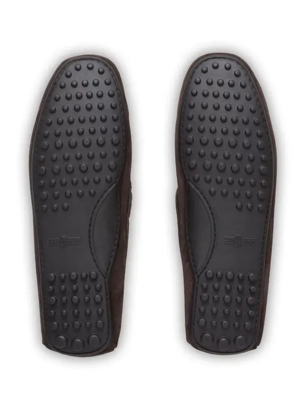 Car Shoe Bow-detail Driving Shoes - Brown