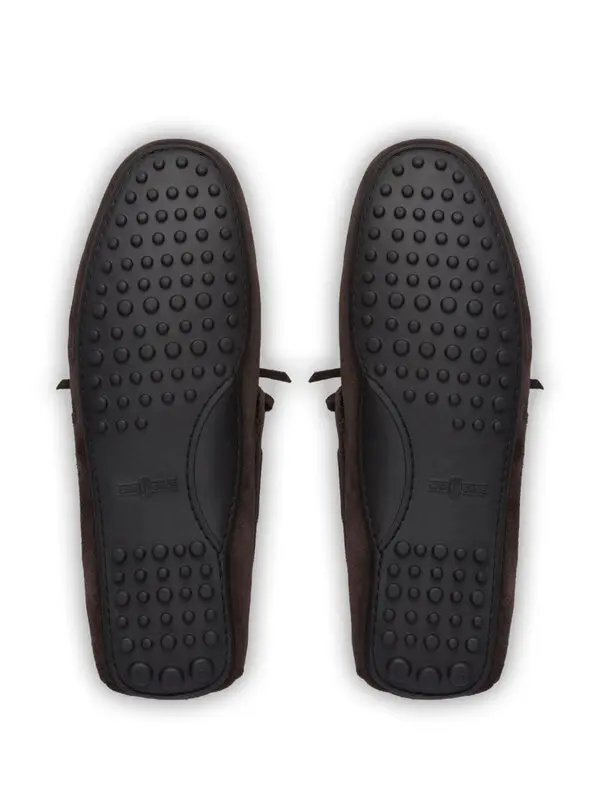 Car Shoe Fur-lined Driving Shoes - Brown