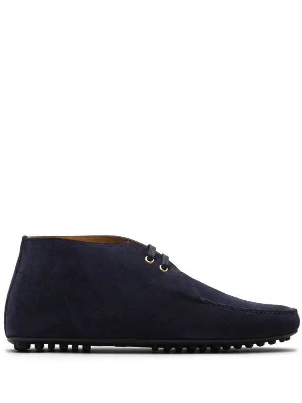 Car Shoe Suede Driving Boots - Blue