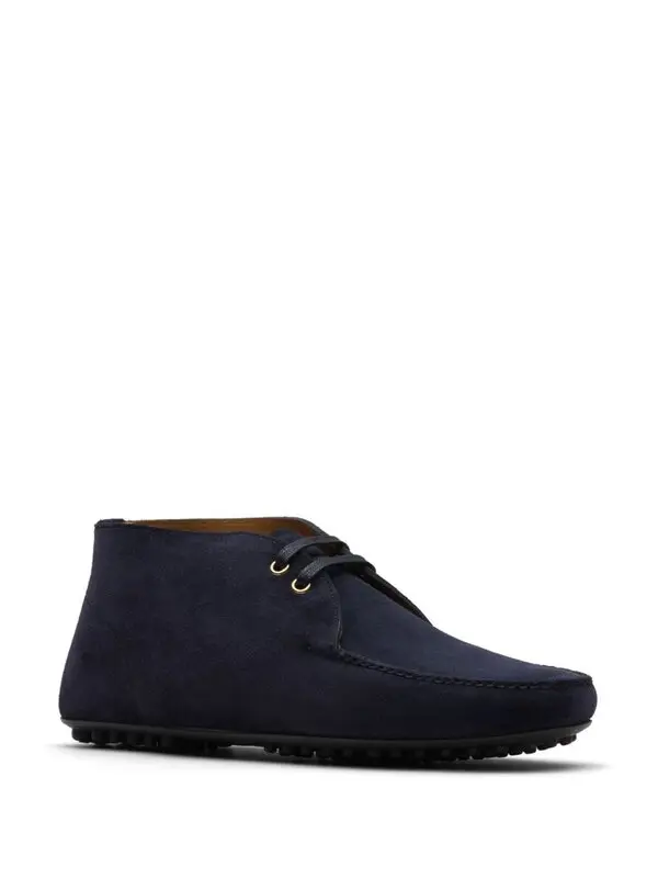 Car Shoe Suede Driving Boots - Blue