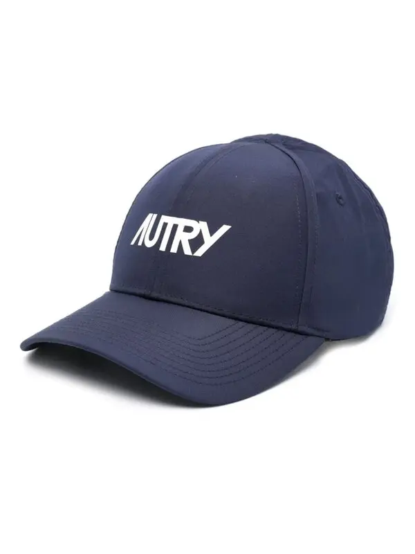 AUTRY Logo-raised Cap - Blue