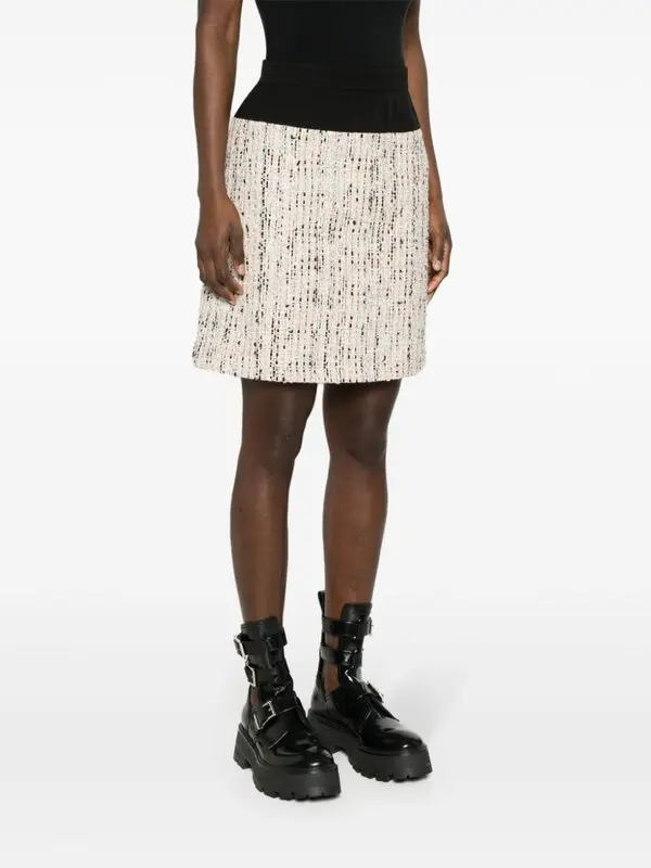 Alexander McQueen Hybrid Tweed Mini Skirt