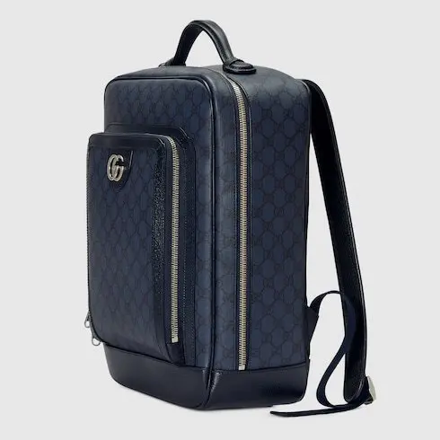 Gucci Ophidia Large Backpack - Blue And Black Supreme