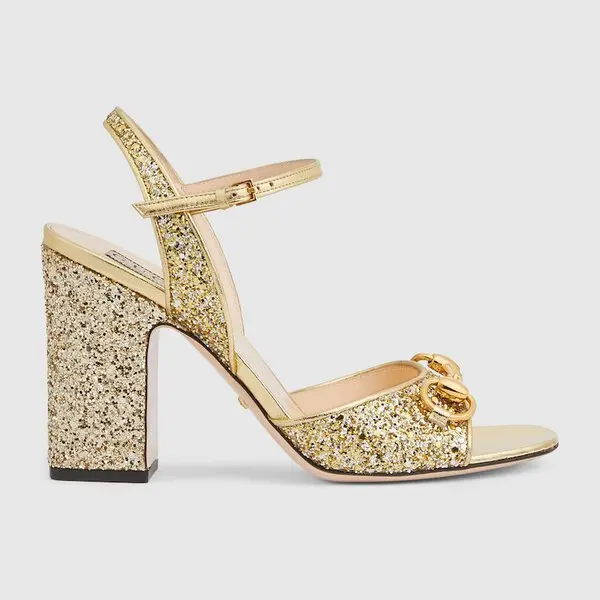 Gucci Mid-heel Sandal With Horsebit Other Materials