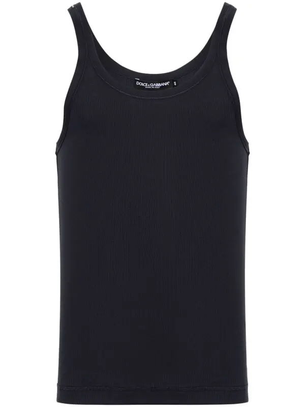Dolce & Gabbana Ribbed Cotton Vest