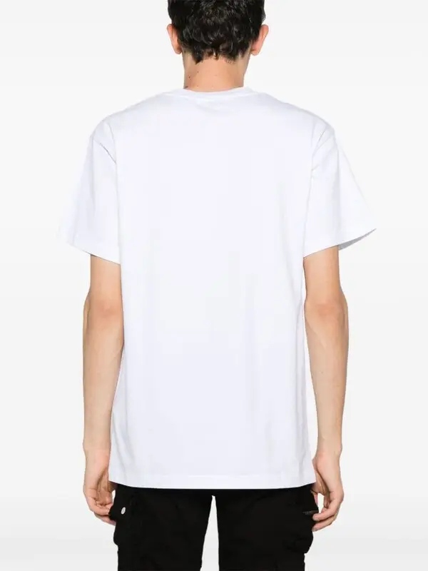 AMBUSH Logo-embroidered Cotton T-shirt - White
