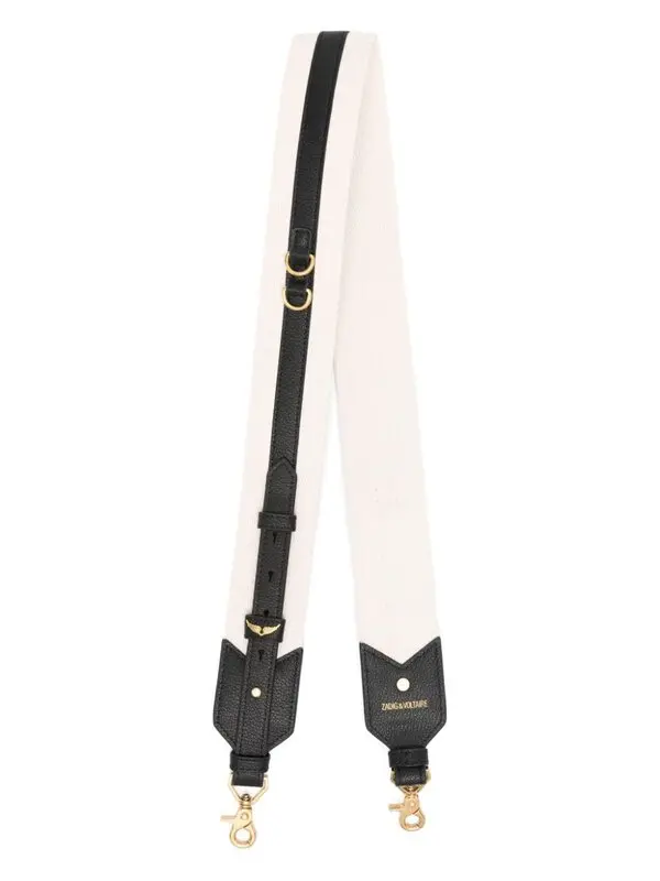 Zadig&Voltaire Logo Plaque Canvas Strap Bag
