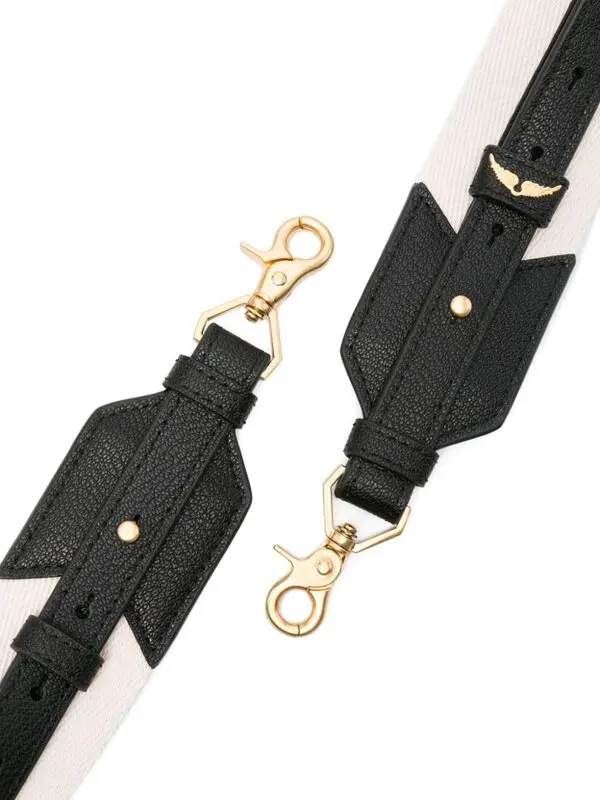 Zadig&Voltaire Logo Plaque Canvas Strap Bag