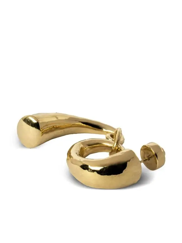 PARTS OF FOUR Horn Pendant Earring - Gold