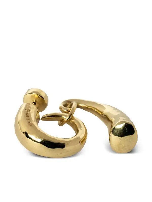 PARTS OF FOUR Horn Pendant Earring - Gold