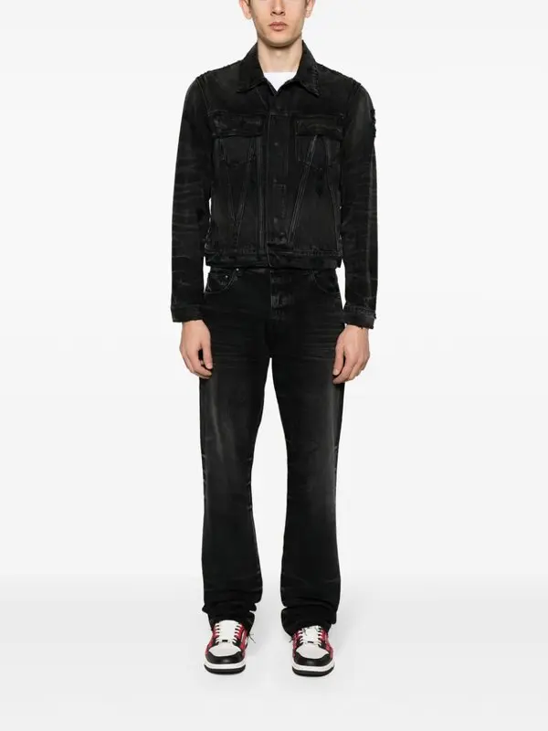 Amiri Release Hem Straight-leg Jeans
