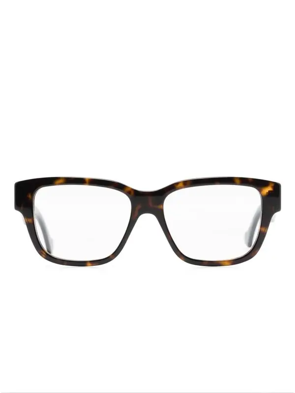 Gucci Rectangular-frame Glasses - Brown