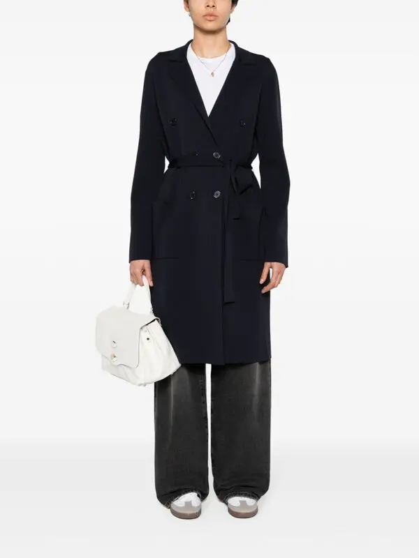 P.a.r.o.s.h Knitted Double-breasted Midi Coat