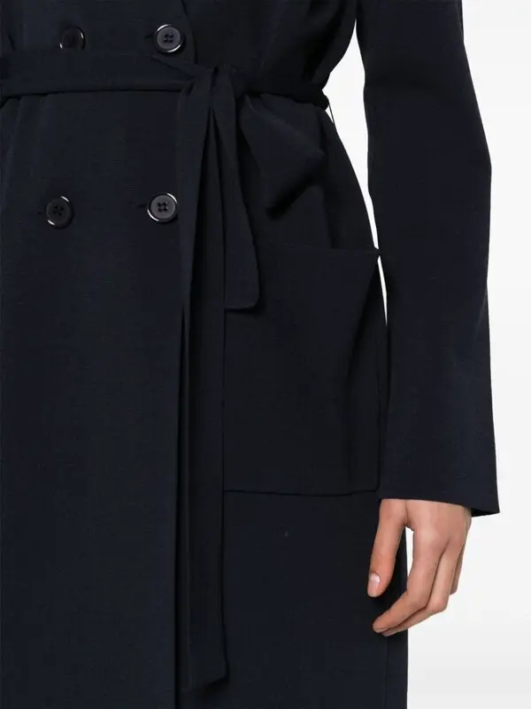 P.a.r.o.s.h Knitted Double-breasted Midi Coat
