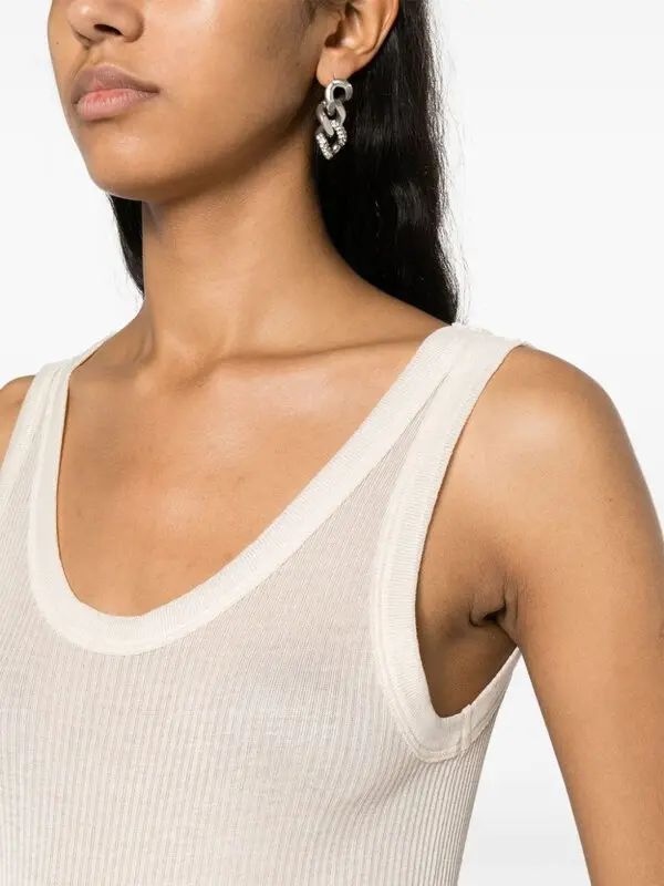 LEMAIRE Fine-ribbed Tank Top - Neutrals