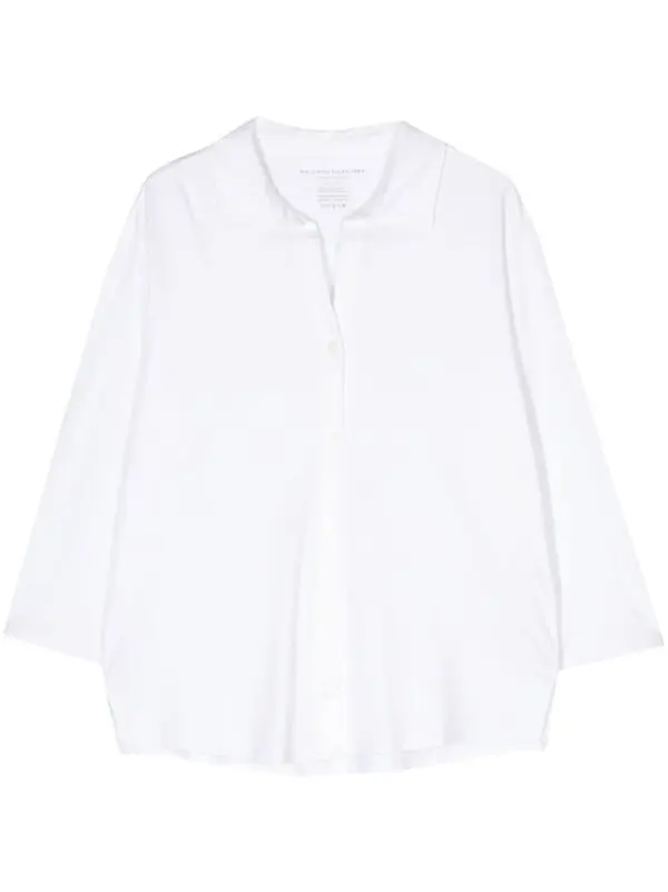 Majestic Filatures Three-quarter Sleeve Shirt - White
