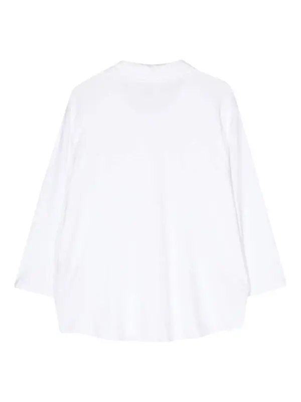 Majestic Filatures Three-quarter Sleeve Shirt - White