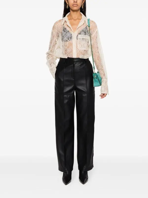 Zadig&Voltaire Tyrone Floral-lace Mesh Shirt