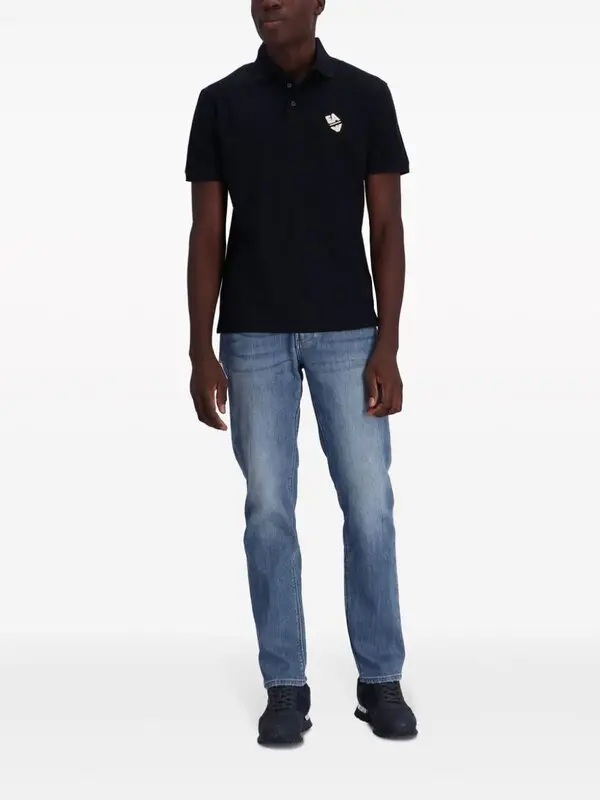 Emporio Armani Washed Straight-leg Jeans - Blue