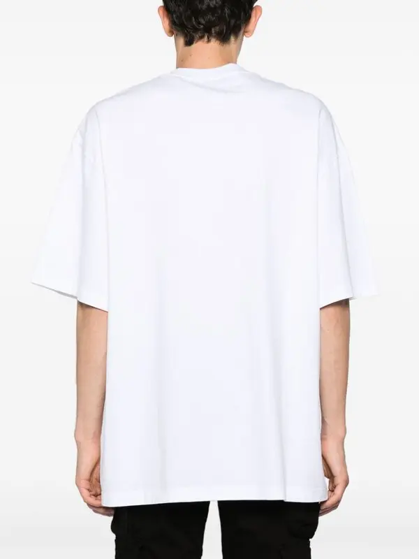 AMBUSH Chain-detail Logo-embroidered T-shirt - White