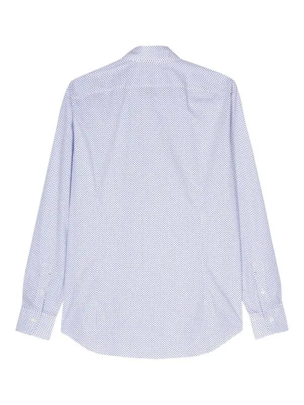 MAZZARELLI Polka-dot Print Shirt - White