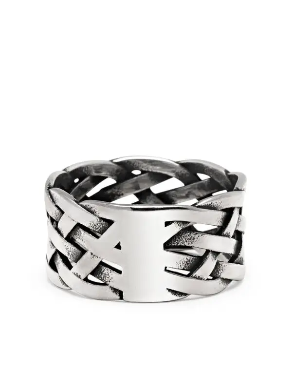 NIALAYA JEWELRY Woven Chain Ring
