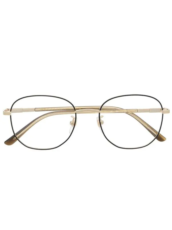 Gucci Round-frame Glasses - Gold