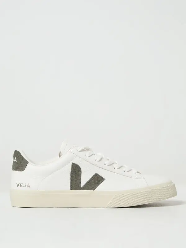 VEJA Leather Lace Up Sneakers - White