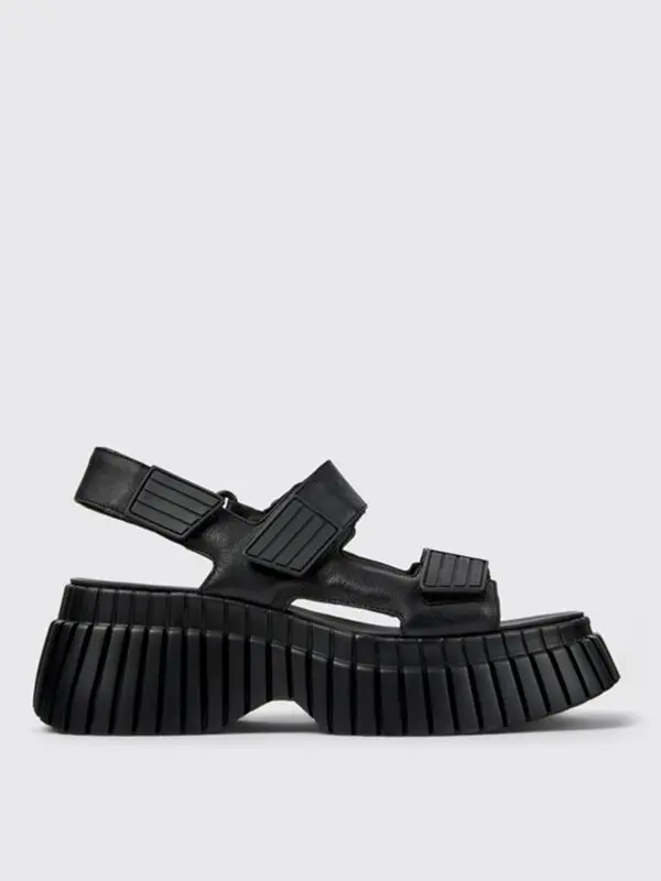 Camper Heeled Sandal - Black