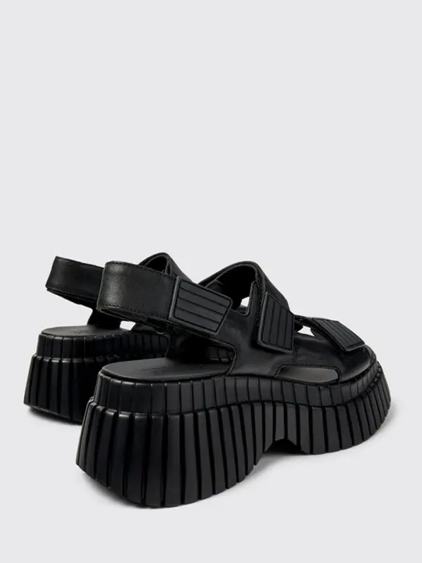 Camper Heeled Sandal - Black