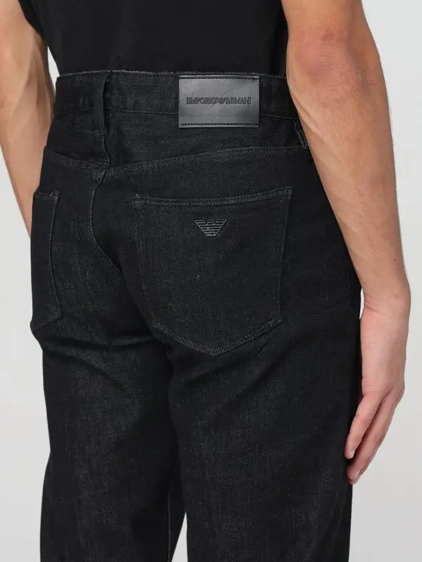 Emporio Armani Straight Leg Jeans - Black