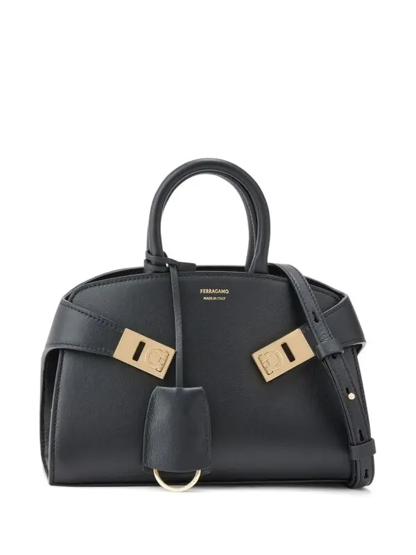 FERRAGAMO Mini Hug Calfskin Tote Bag