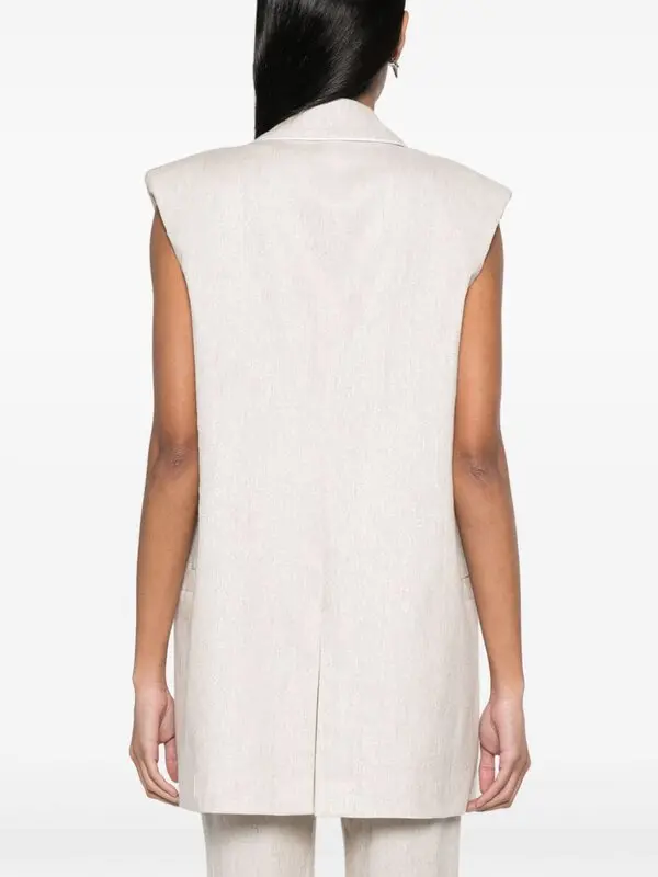 GENNY Open-front Tailored Vest