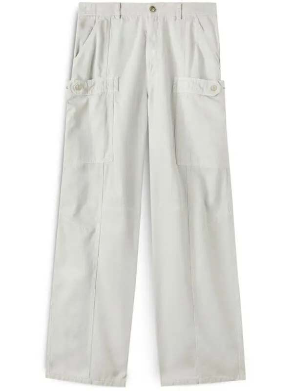Palm Angels Patch-pocket Wide-leg Trousers
