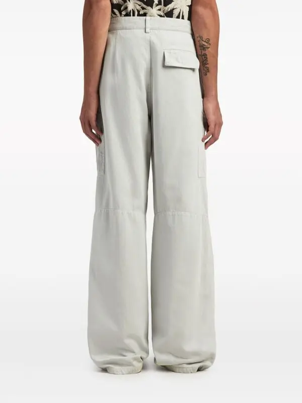 Palm Angels Patch-pocket Wide-leg Trousers