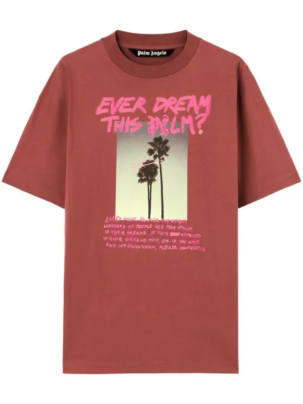 Palm Angels Palm Dream Cotton T-shirt - Red