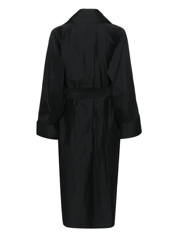 Issey Miyake Shaped Membrane Trench Coat - Black