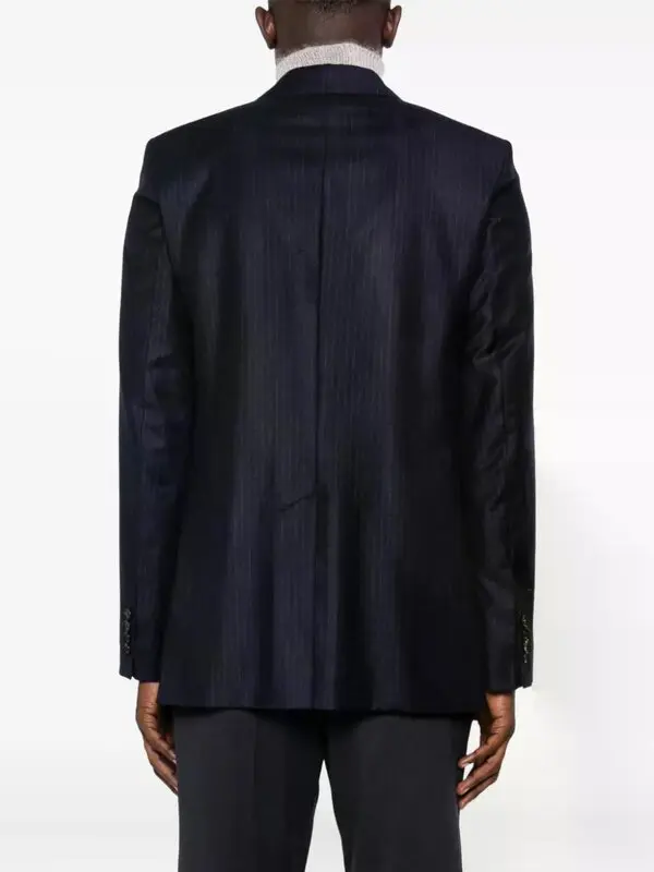 Ami Pinstriped Single-breasted Blazer