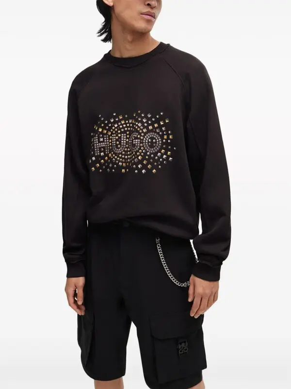 Hugo Logo-studded Cotton Sweatshirt