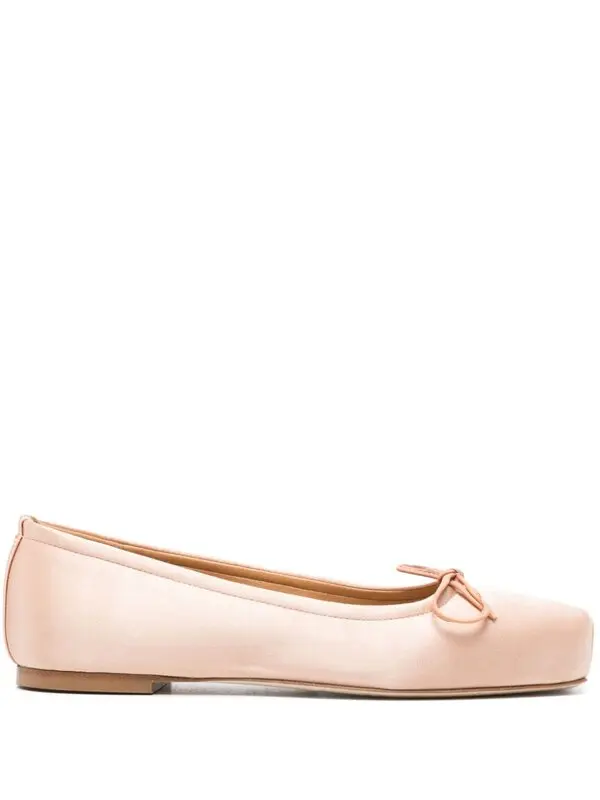 AeydĒ Square-toe Ballerina Shoes - Pink