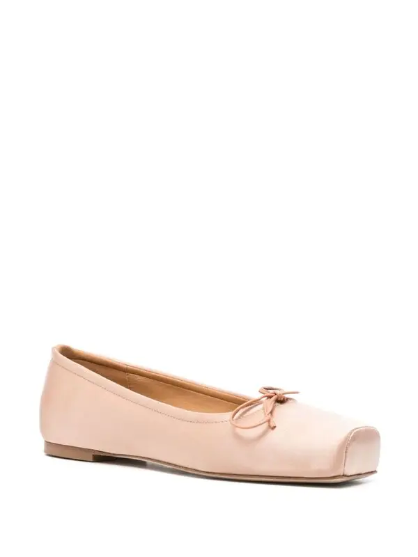 AeydĒ Square-toe Ballerina Shoes - Pink