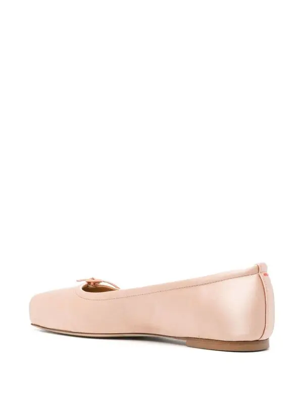 AeydĒ Square-toe Ballerina Shoes - Pink