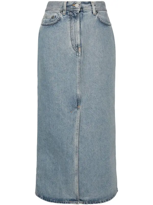 Loulou De Saison Denim Maxi Skirt - Blue