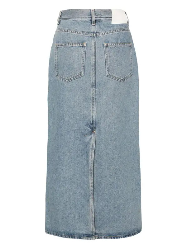 Loulou De Saison Denim Maxi Skirt - Blue