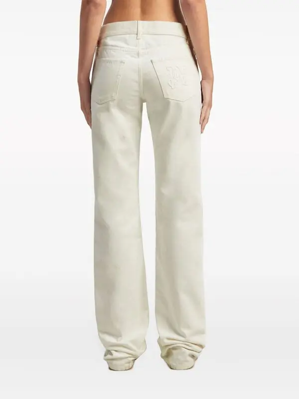 Palm Angels Monogram Straight-leg Jeans