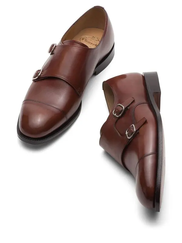 Church's Cowes Leather Monk Shoes - Brown