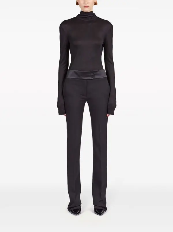 FERRAGAMO V-back Silk-blend Top