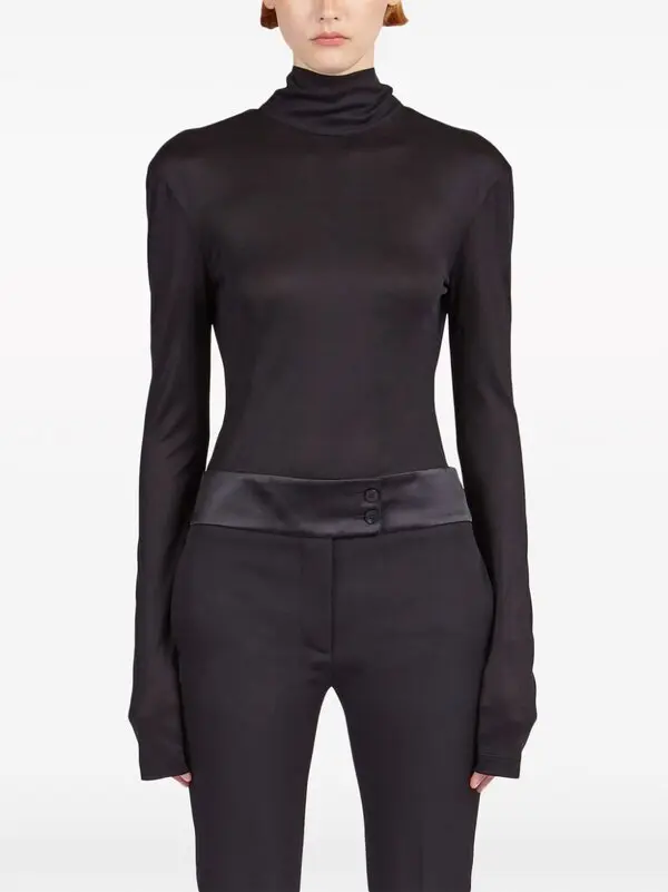 FERRAGAMO V-back Silk-blend Top