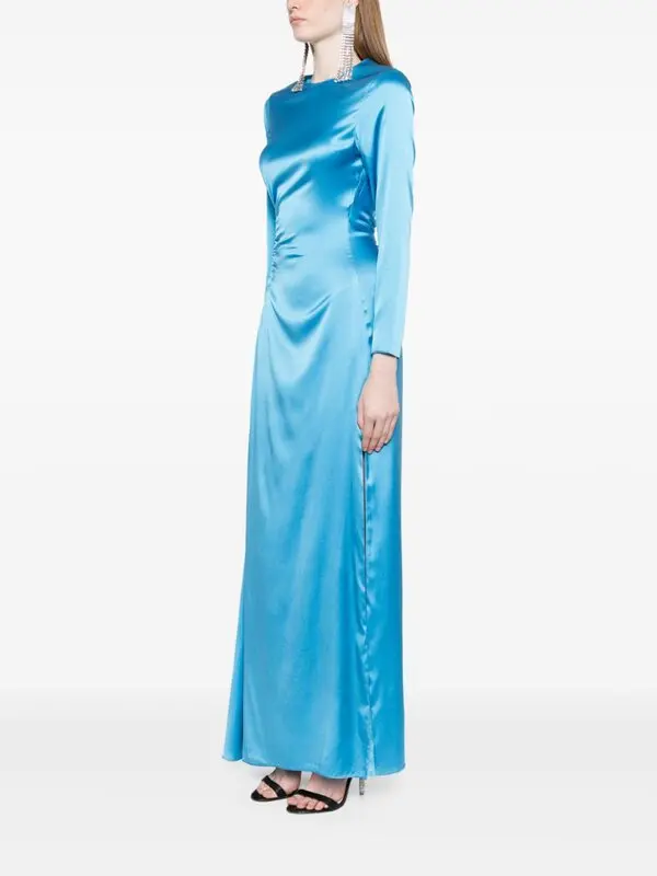 Cynthia Rowley Silk Maxi Dress In Blue - 20% Off | Editorialist